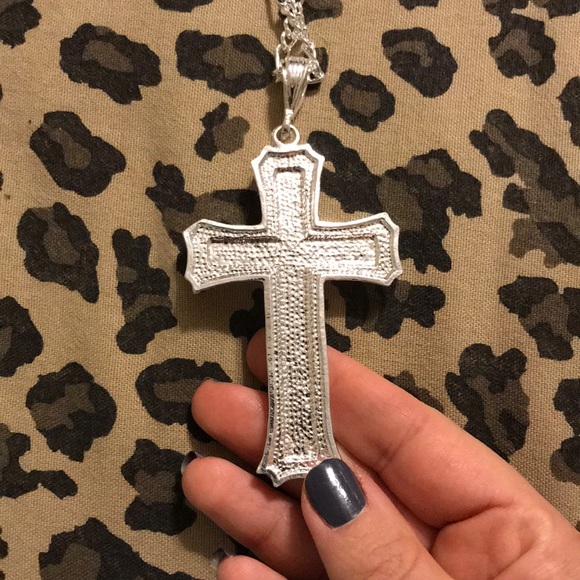 Accessories | Big Silver Cross | Poshmark